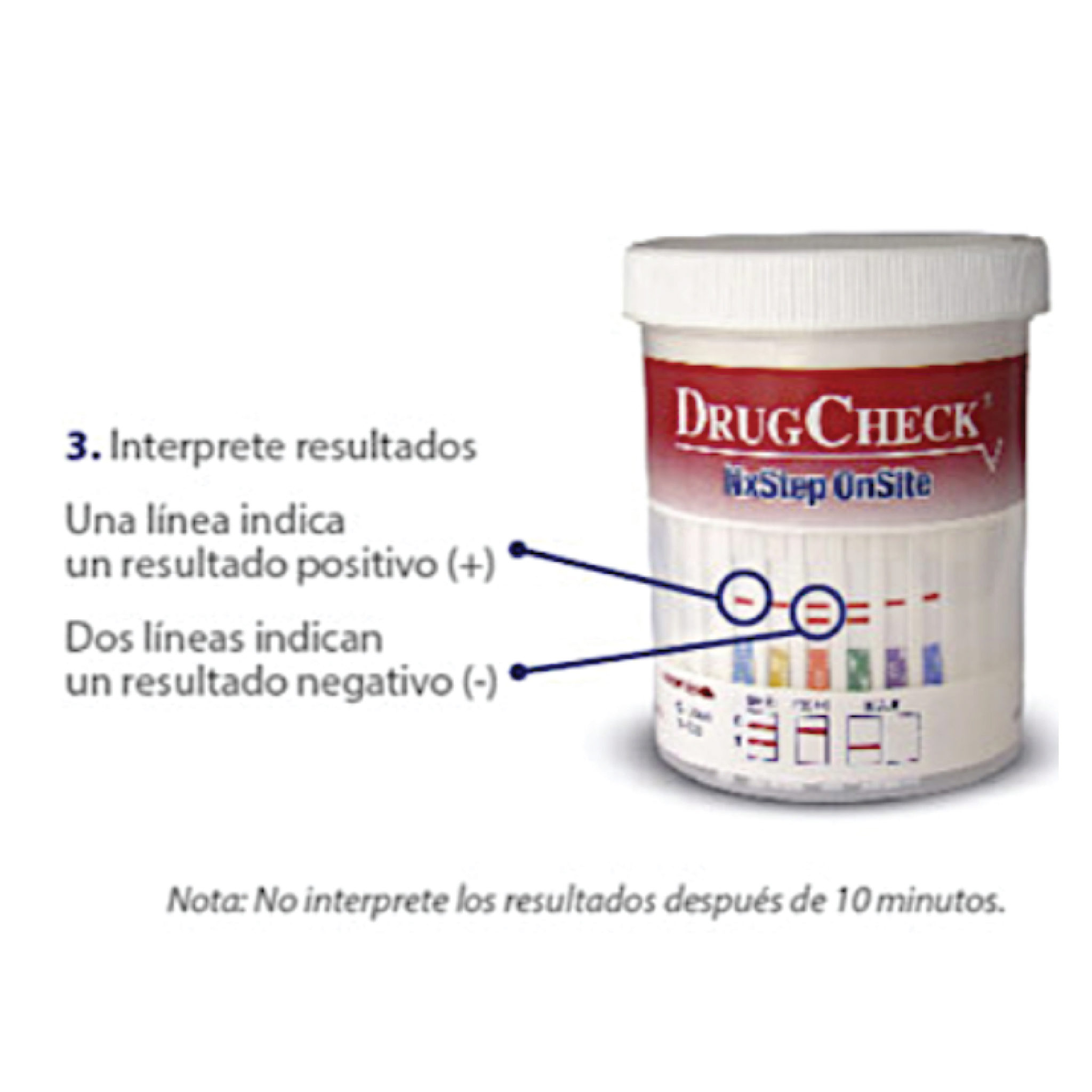 Prueba Antidoping DRUGCHECK FRASCO | Distribuidora Testing